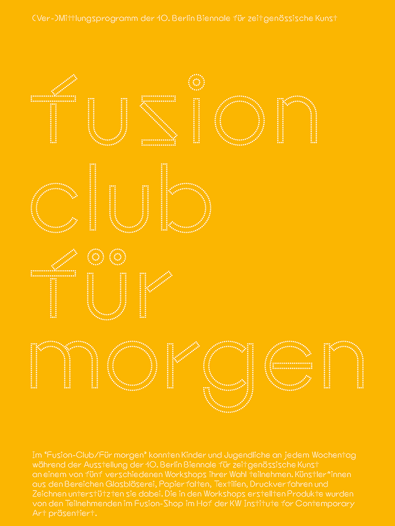Fusion-Club/für Morgen – Éditions Naima